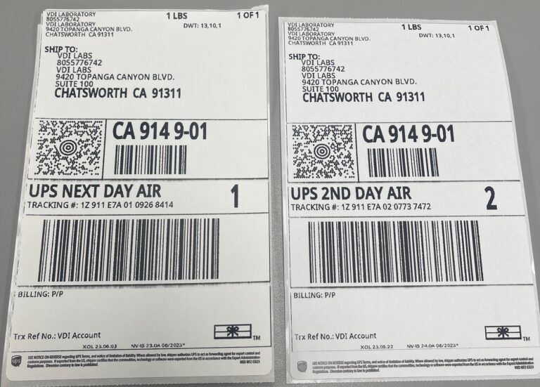 Billable Stamp for Express Service – VDI Laboratory, LLC