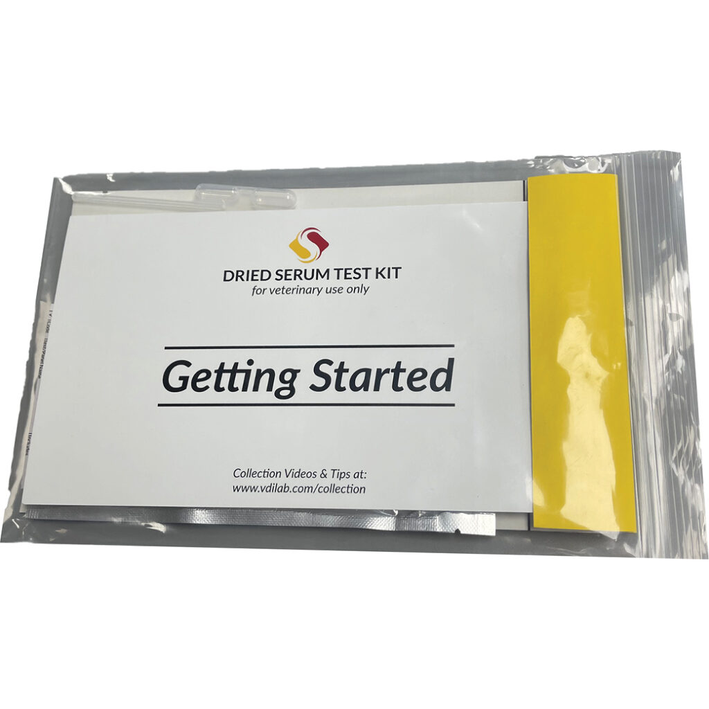Dried Serum Test Kit – Economy Packaging – VDI Laboratory, LLC