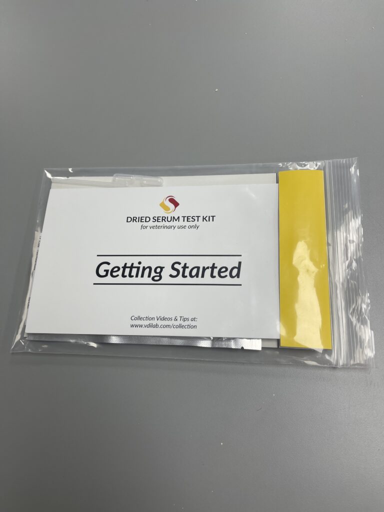 Dried Serum Test Kit – Economy Packaging – VDI Laboratory, LLC