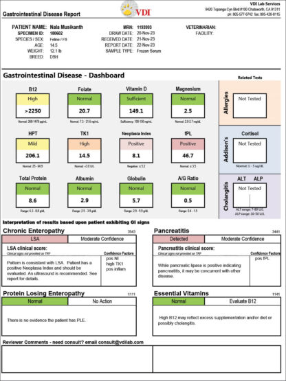 Advanced GI Panel – VDI Laboratory, LLC